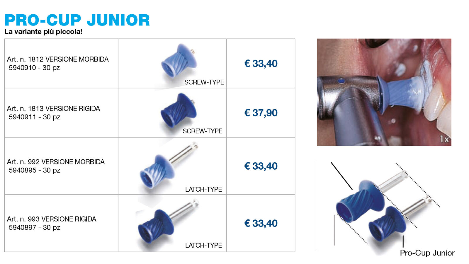 Gommino Pro-Cup Junior per contrangolo Kerr - Professionale