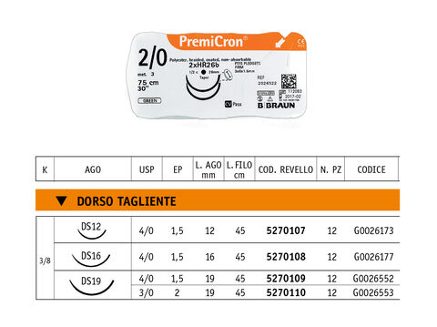 Suture PremiCron B.Braun - Suture